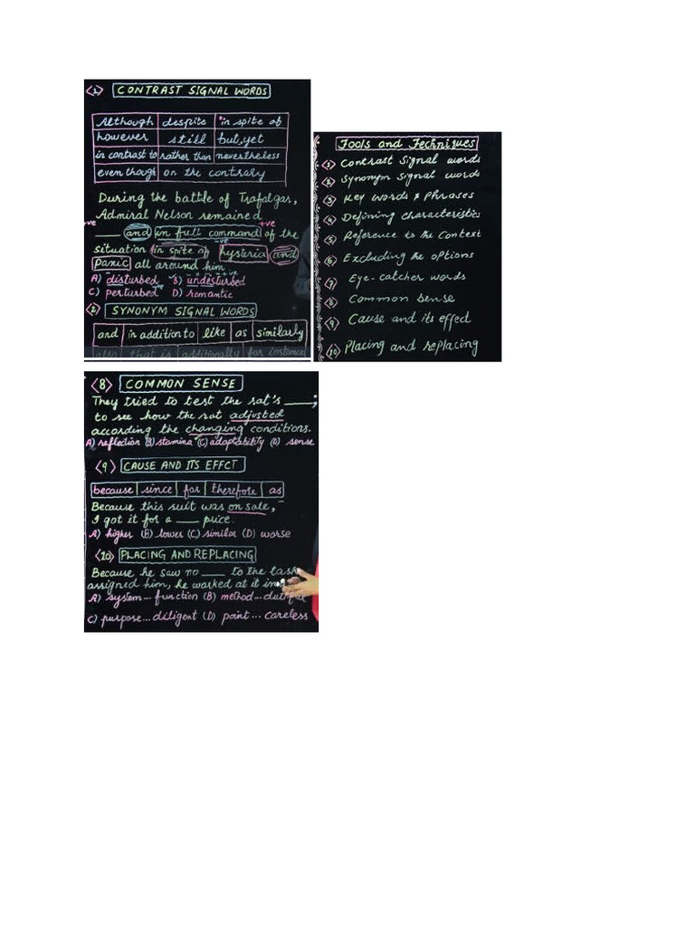 Cloze Sentences | PDF