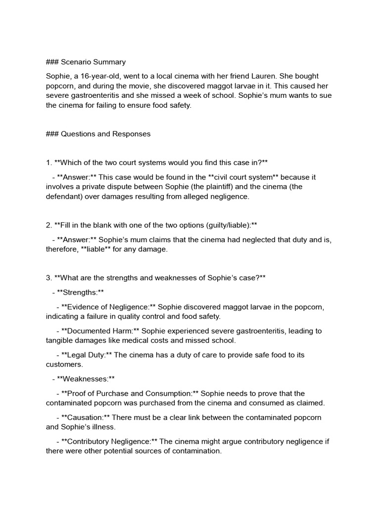 2mock Trial Preparation | PDF | Negligence | Legal Concepts