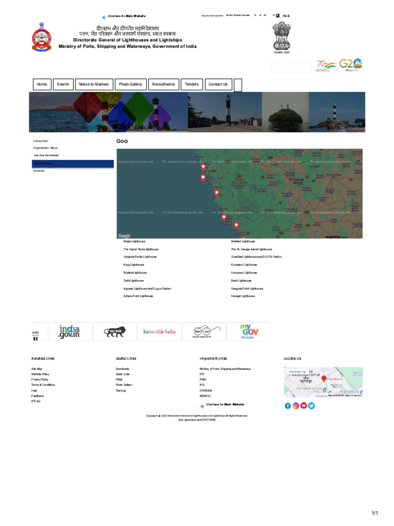 Goa Lighthouses | PDF