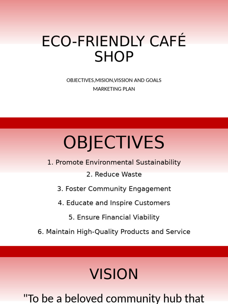 Eco-Friendly Café Marketing Strategy | PDF | Sustainability | Marketing
