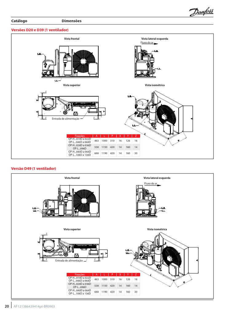 Catálogo de Ventiladores D20, D39 e D49 | PDF