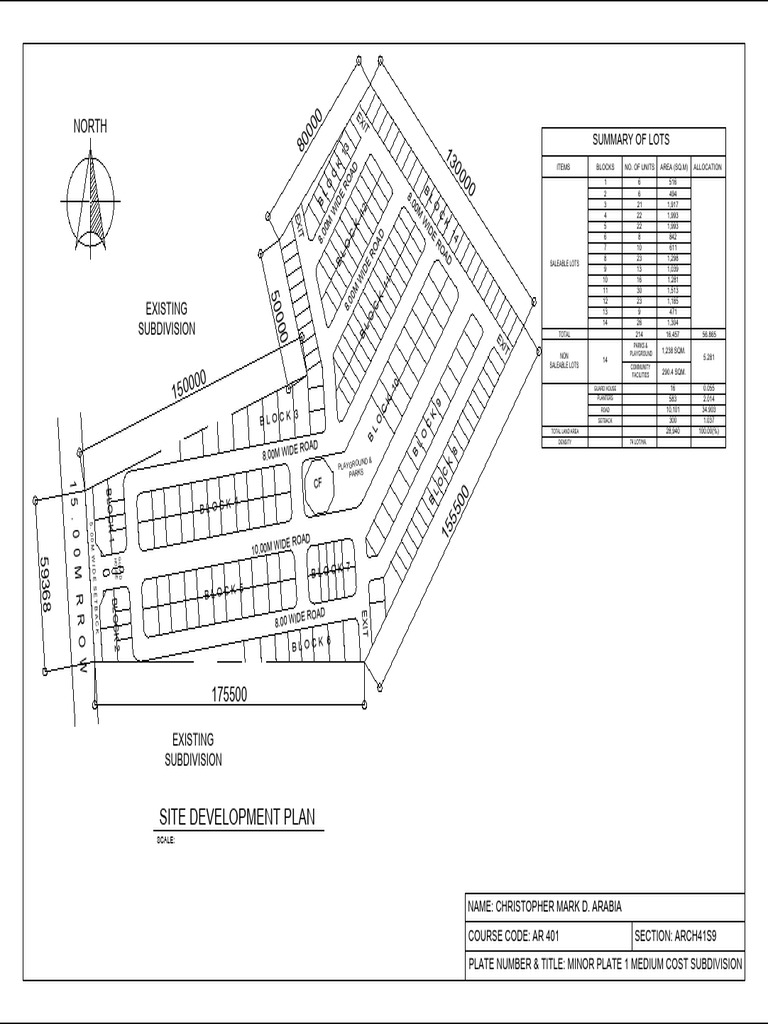 Minor Subdivision Site Development Plan | PDF