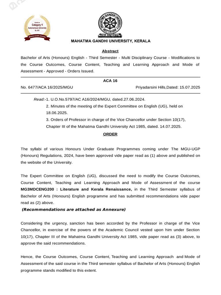 3-Sem-Literature and Kerala Renaissance | PDF