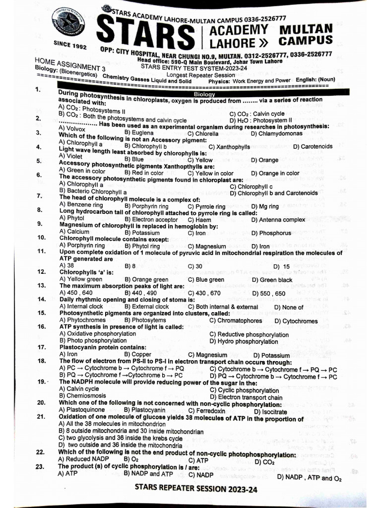 STARS 2024 H.Asg 3 | PDF