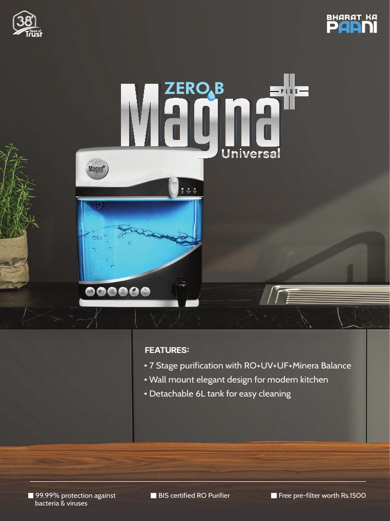 Magna Plus Universal Brochure | PDF | Water Purification | Chemistry