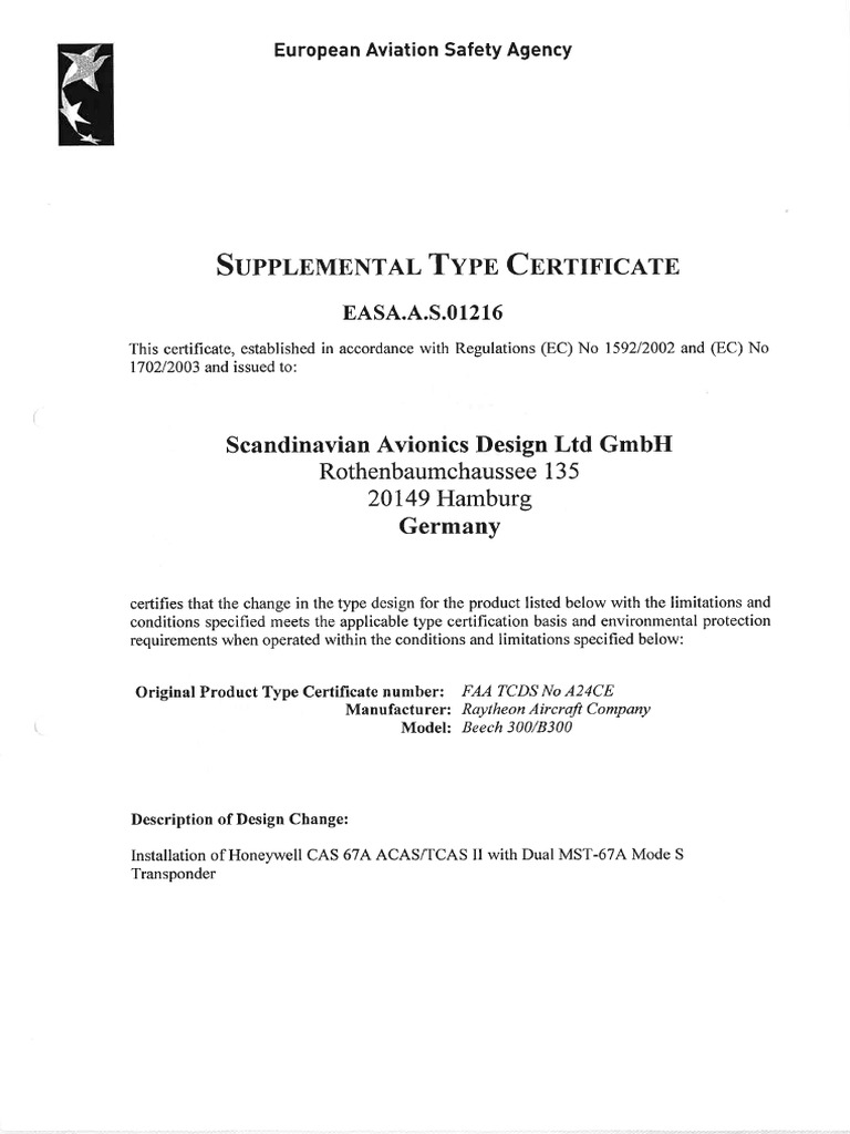 TCAS and Mode S STC | PDF