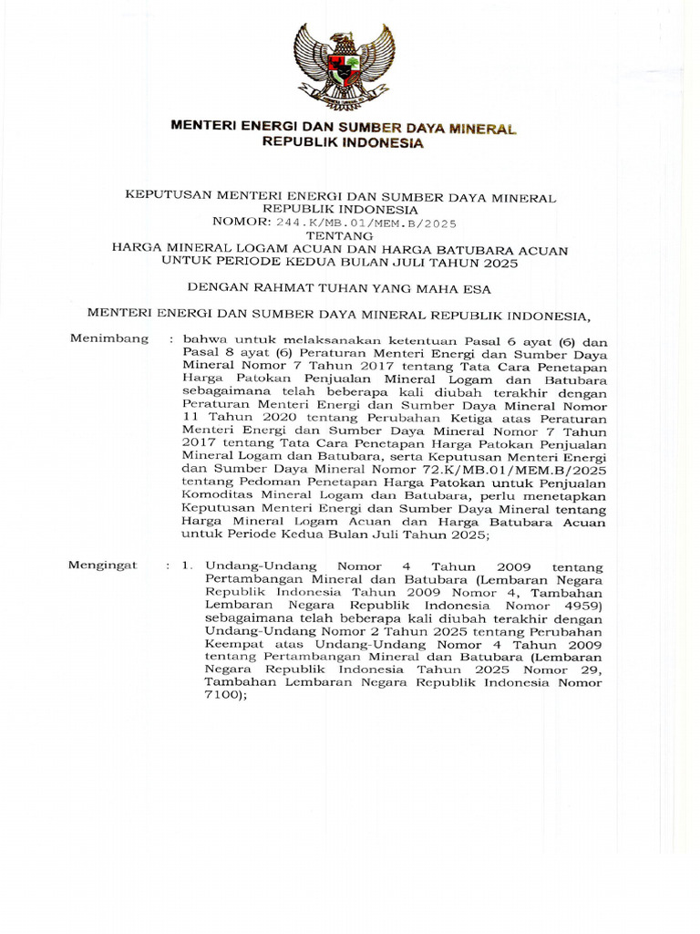 Hba 15 Juli 2025 | PDF