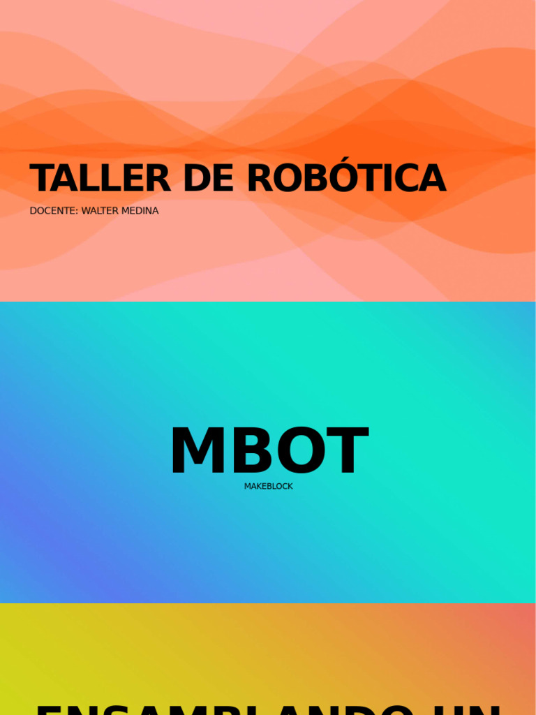 Taller MBOT | PDF