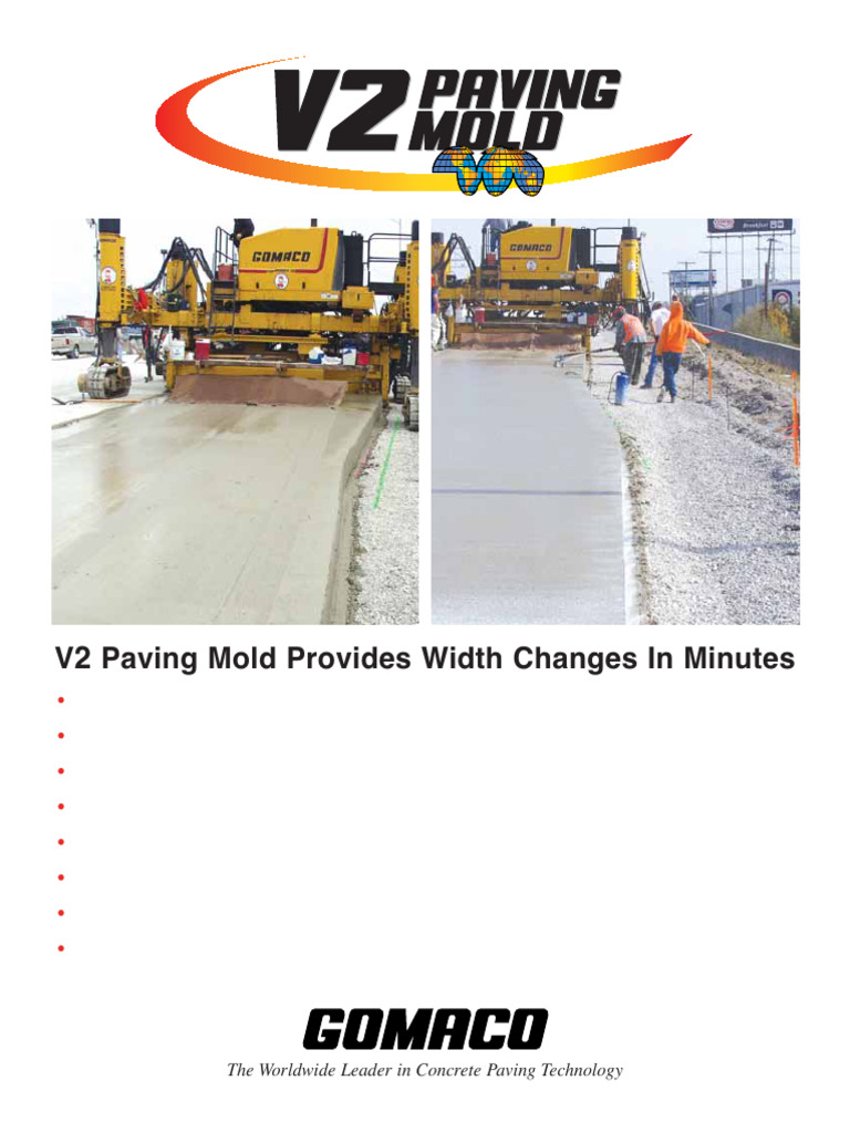 Adjustable Dual Paving Mold System | PDF | Plough | Equipment