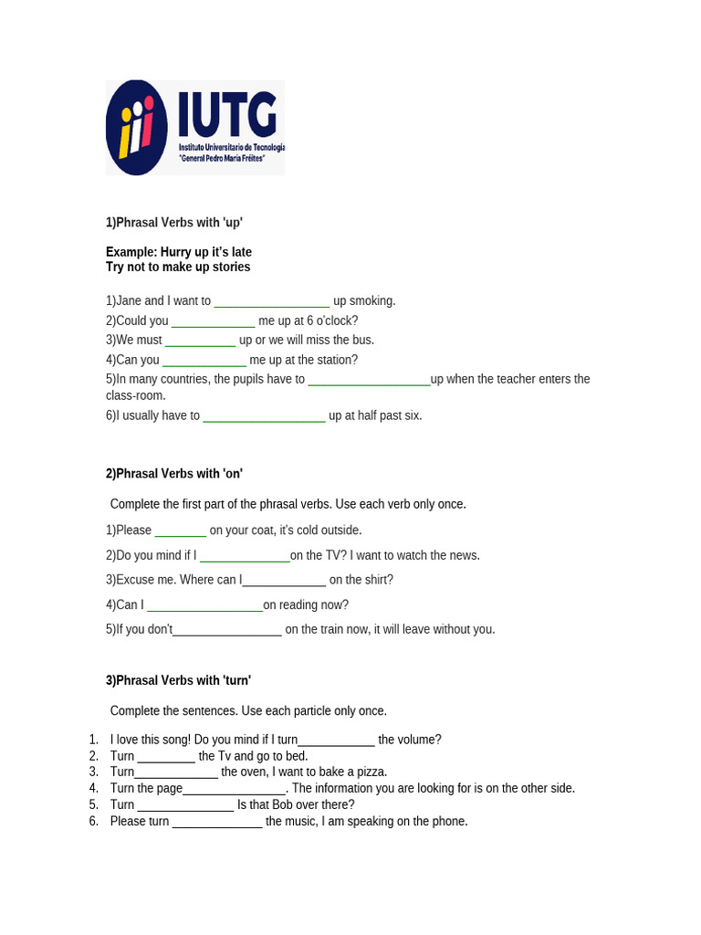 Phrasal Verbs 2 | PDF