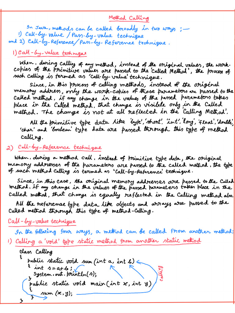 Method Calling (Part 2) | PDF