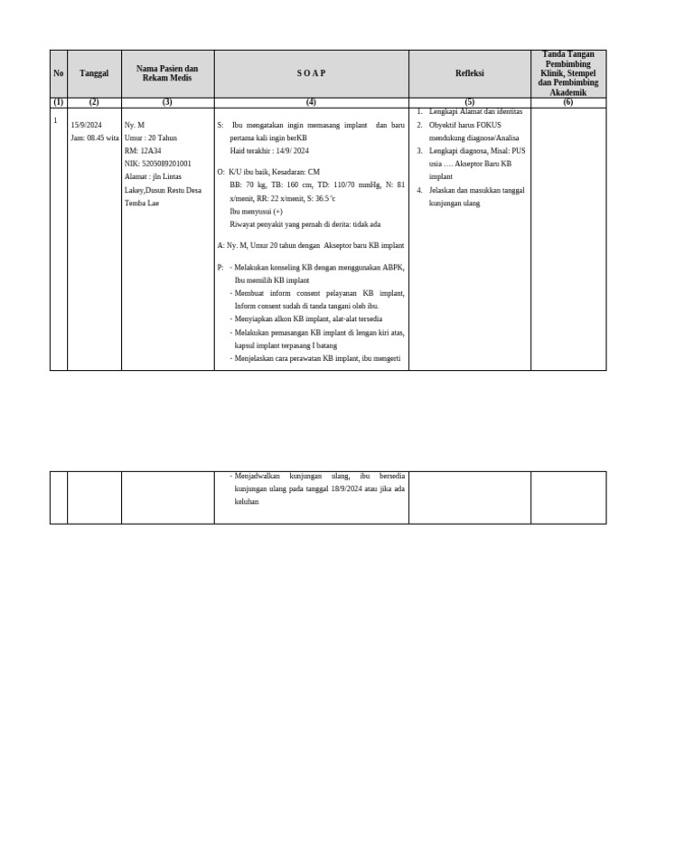 Konseling dan Pemasangan KB Implant | PDF