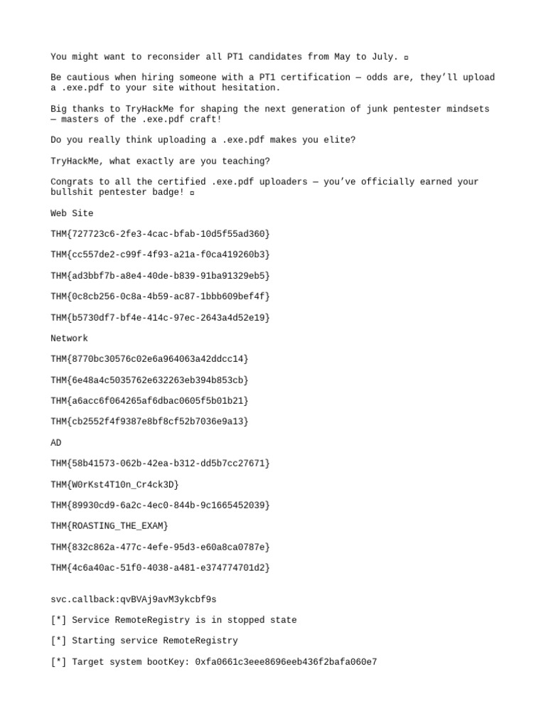 TryHackMe PT1 Exam Cheatsheet | PDF | Computer Data | Data Management