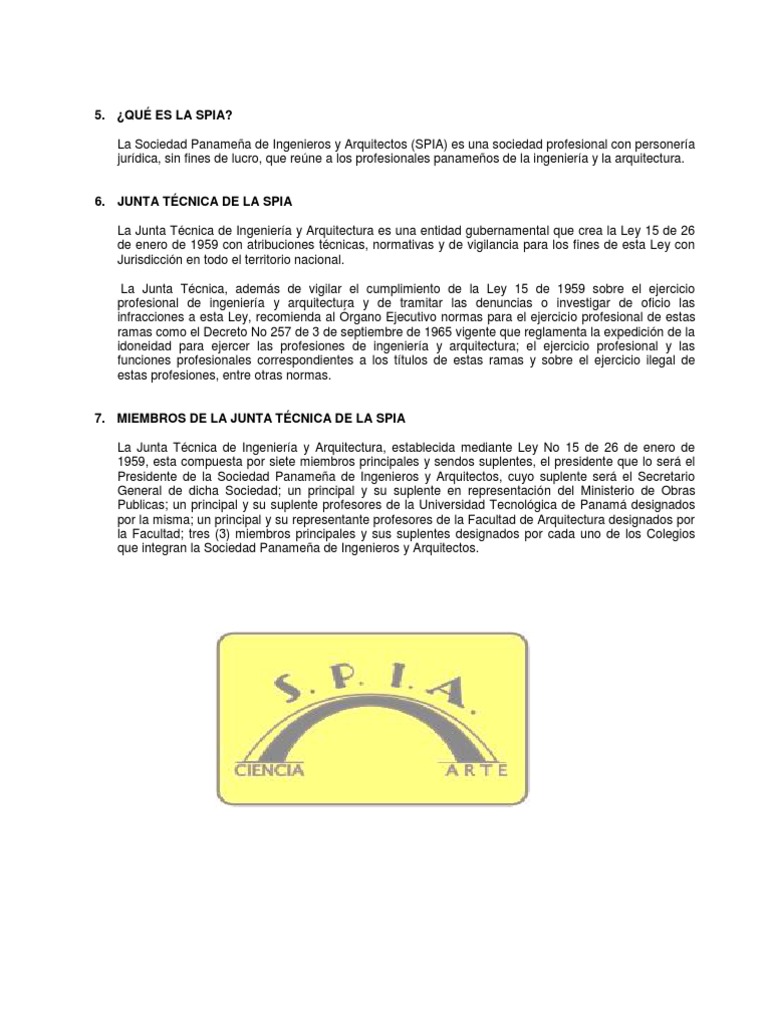 Qué Es La Spia | Descargar gratis PDF | Arquitecto | Ingeniería