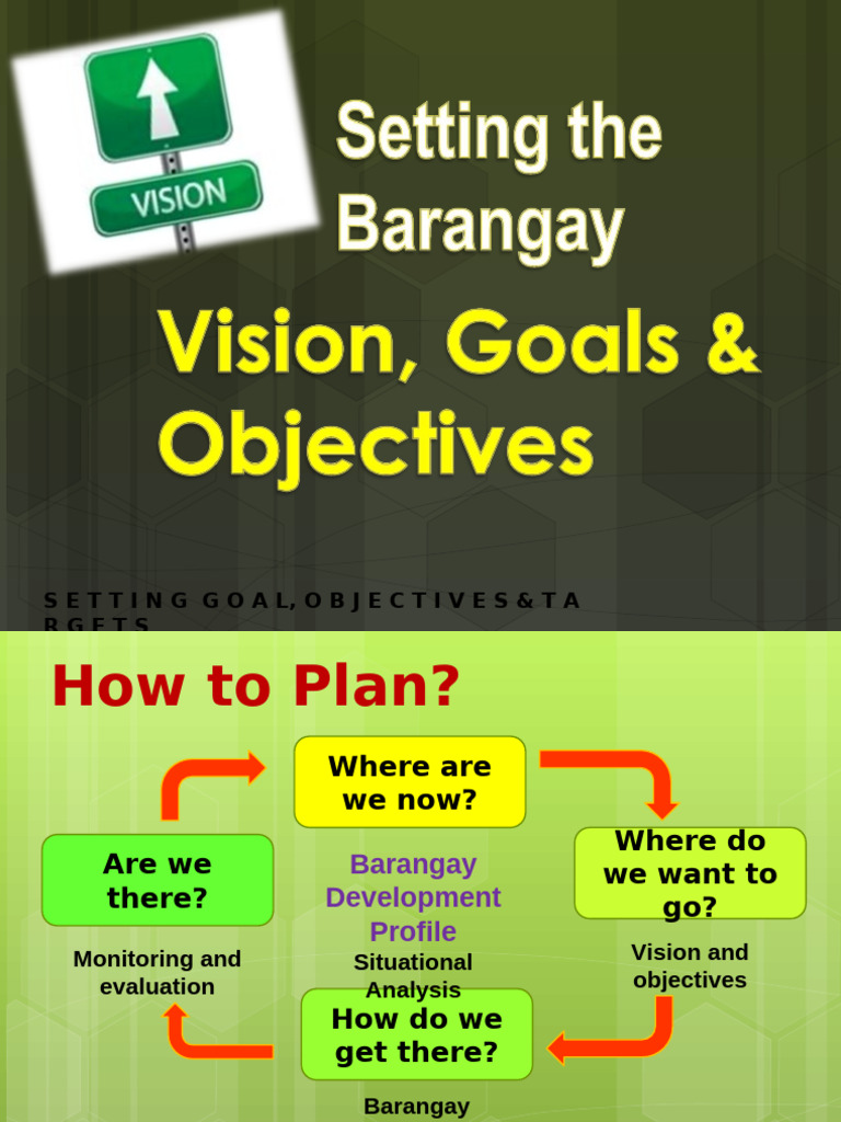 Setting Vision, Goals, Objectives | PDF | Economies