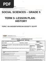 Grade 5 History Assessment Guide | PDF | Rhinoceros | Ancient Egypt