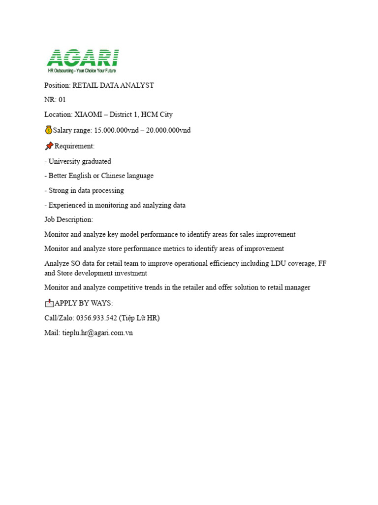 JD Retail Data Analyst | PDF