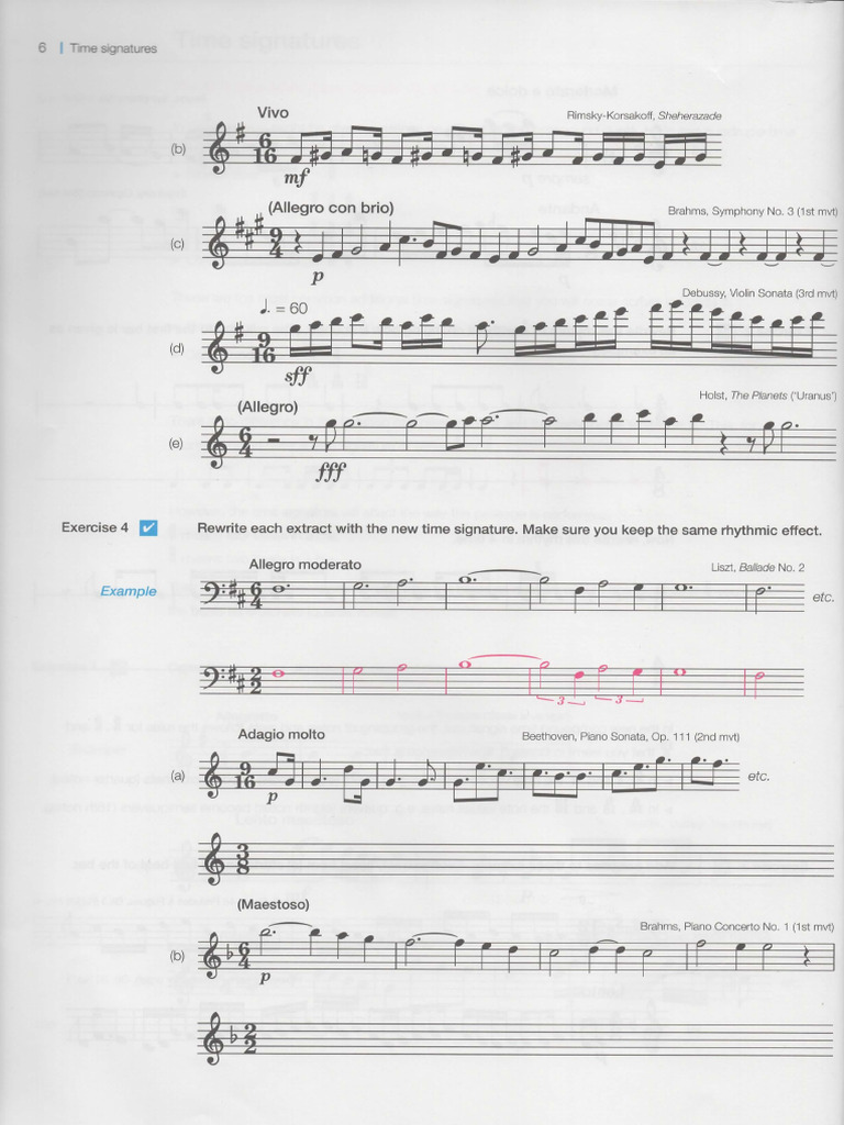 ABRSM Grade 4 Theory Eric Taylor p6-9 | PDF