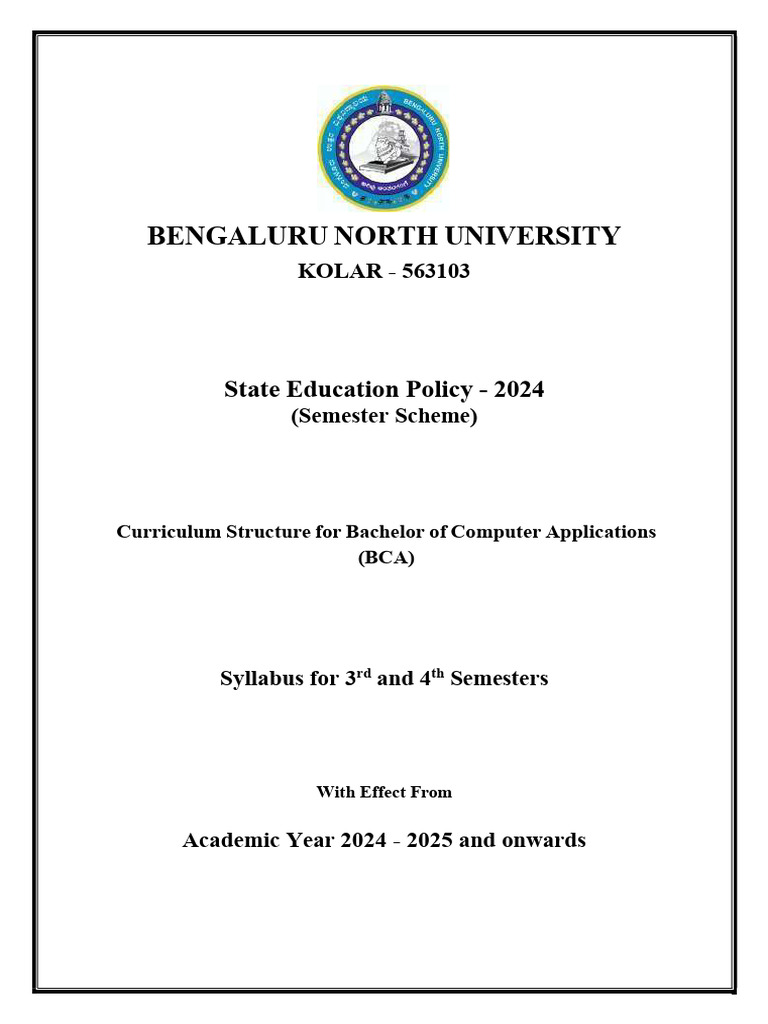 BCA General 3rd & 4th Sem | PDF | Method (Computer Programming) | Class (Computer Programming)