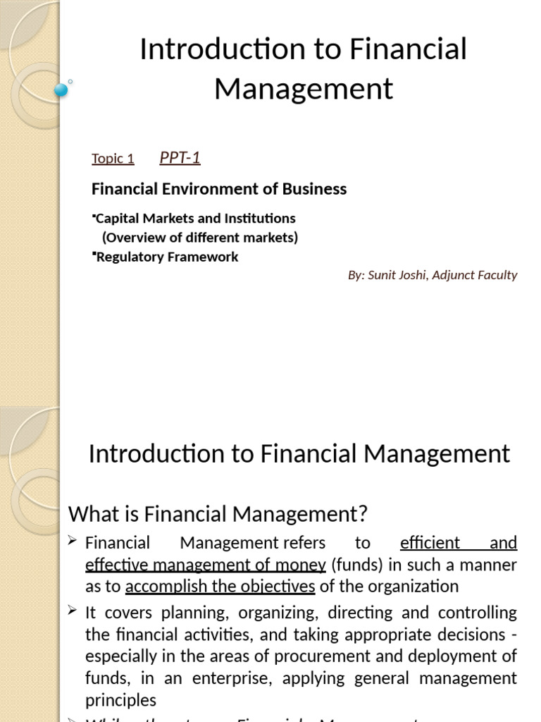Financial Management Overview and Concepts | PDF | Securities (Finance ...