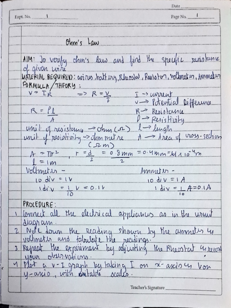 Physics Record First Two Experiments | PDF