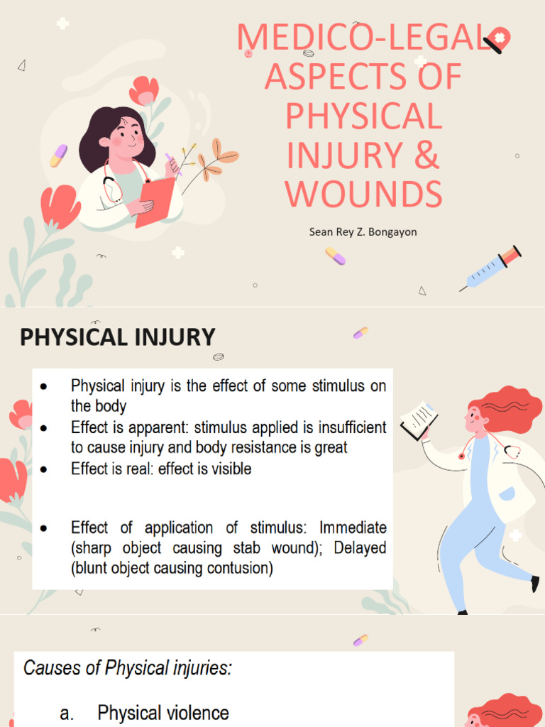 Legal Aspects of Physical Injury | PDF