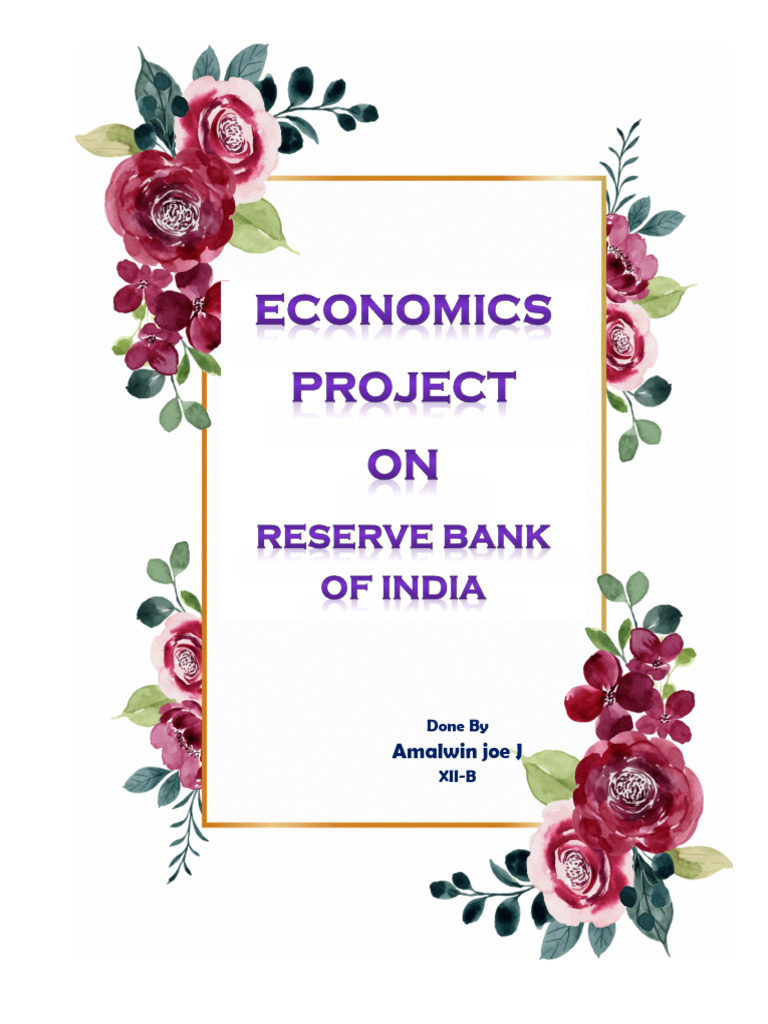 Economics Front Page | PDF