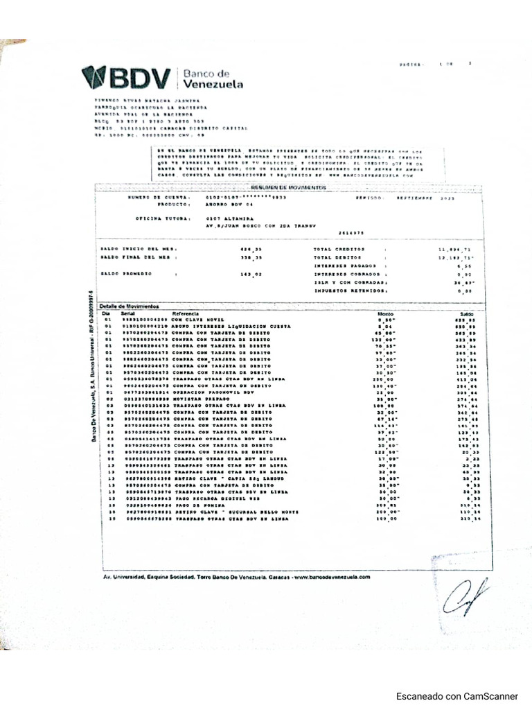6 Estados Cuenta Nata | PDF