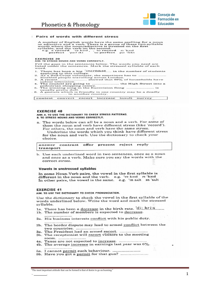Rhythm Word Stress and Sentence Stress 1 | PDF