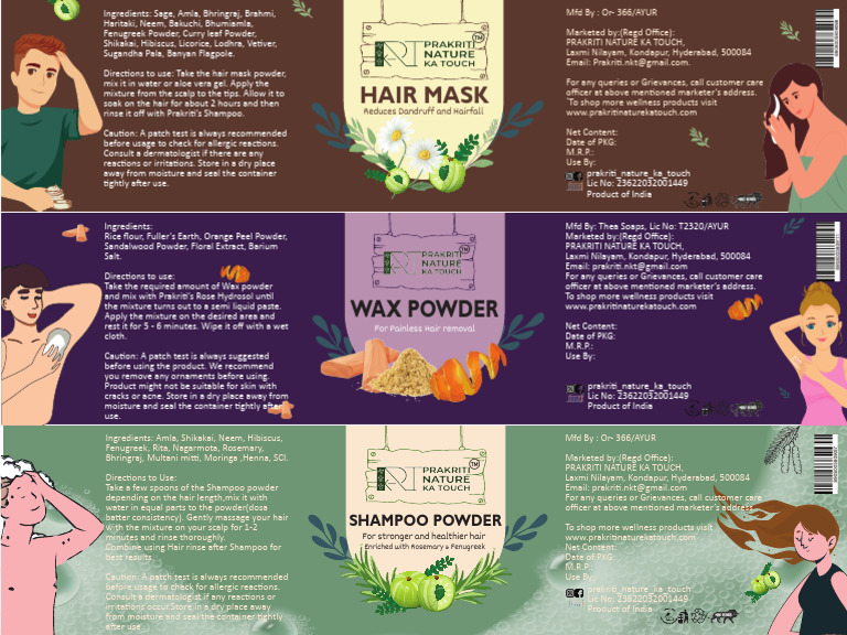 Hair Dye, Mask, Wax, Ubtan and Shampoo | PDF | Shampoo