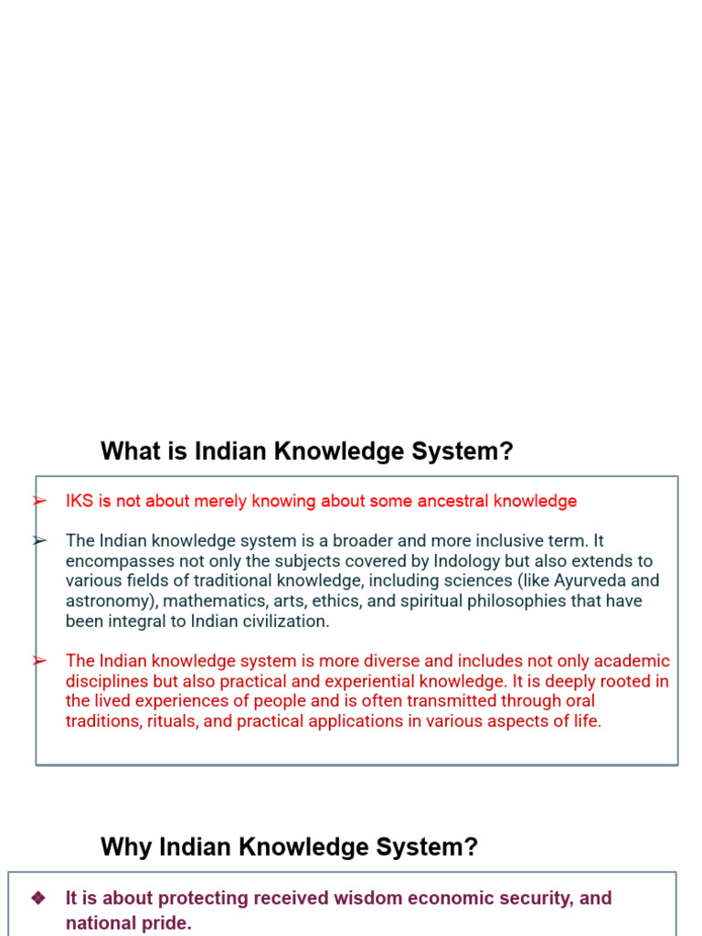Understanding Indian Knowledge System | PDF | Vedas | Indian Religions