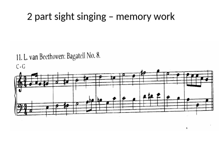 Beethoven 2 Part Singing | PDF