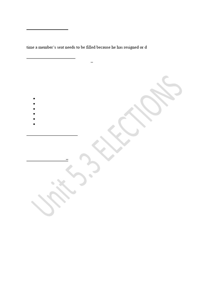Unit 5.3 Elections | PDF