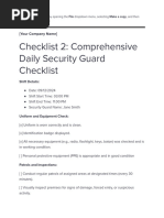 SOP For Duties of Security Guards | PDF | Security Guard | Firefighter