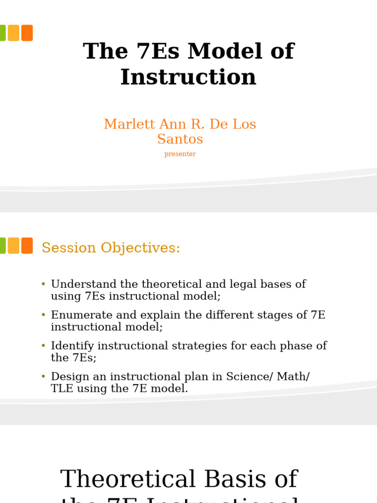 Understanding the 7Es Instructional Model | PDF | Cognitive Science | Procedural Knowledge