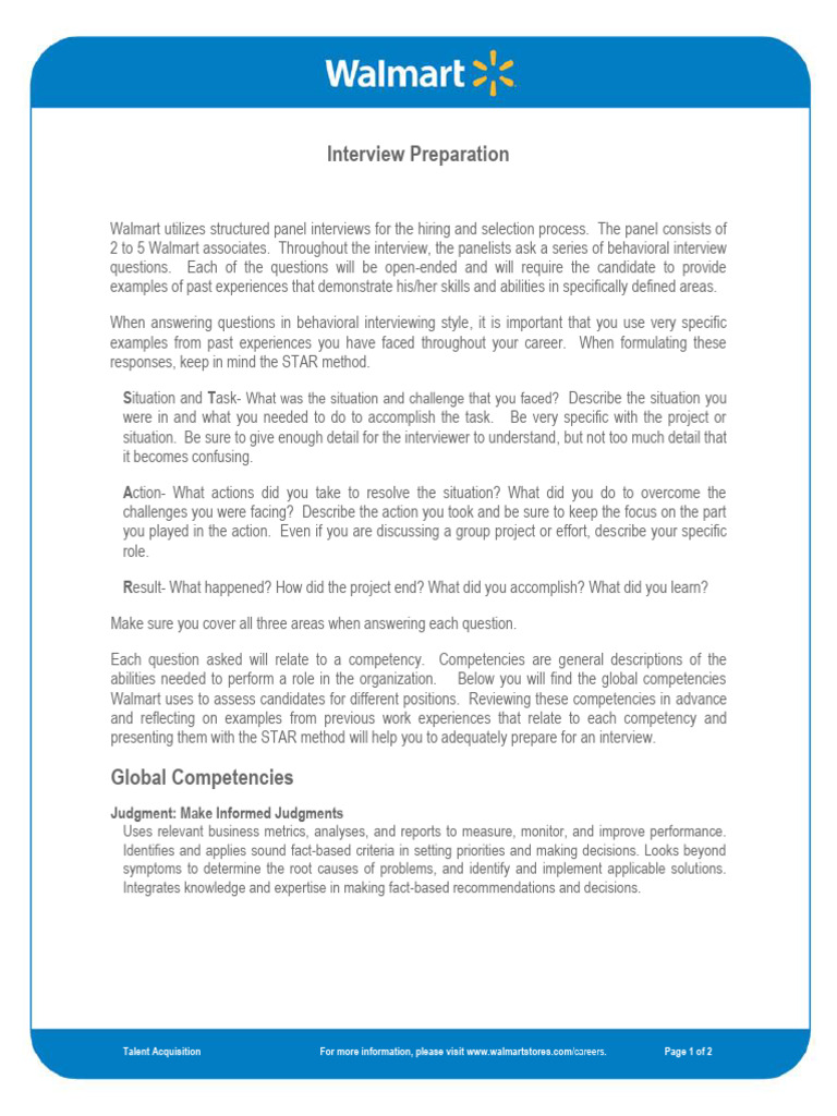 Candidate Interview Preparation | PDF | Goal | Performance Appraisal