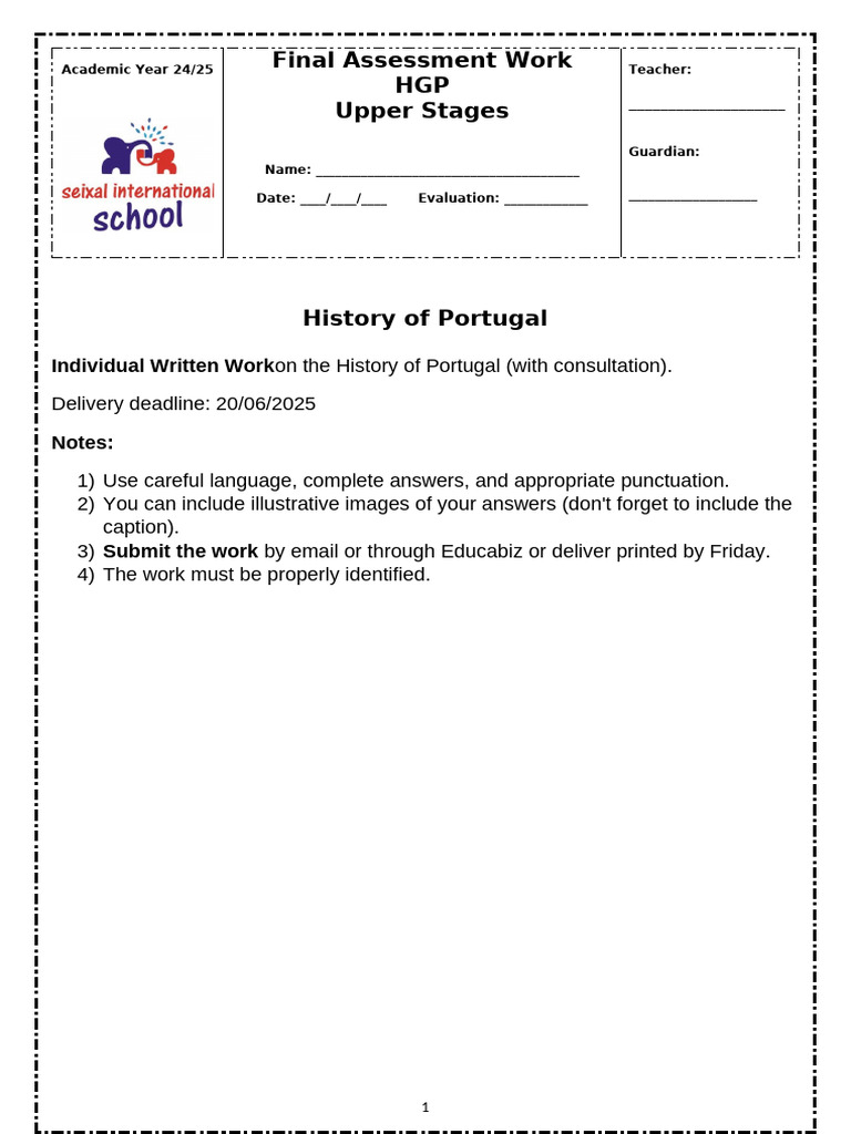 Final Checkpoint 3rd 4th 5th en | PDF | Portugal