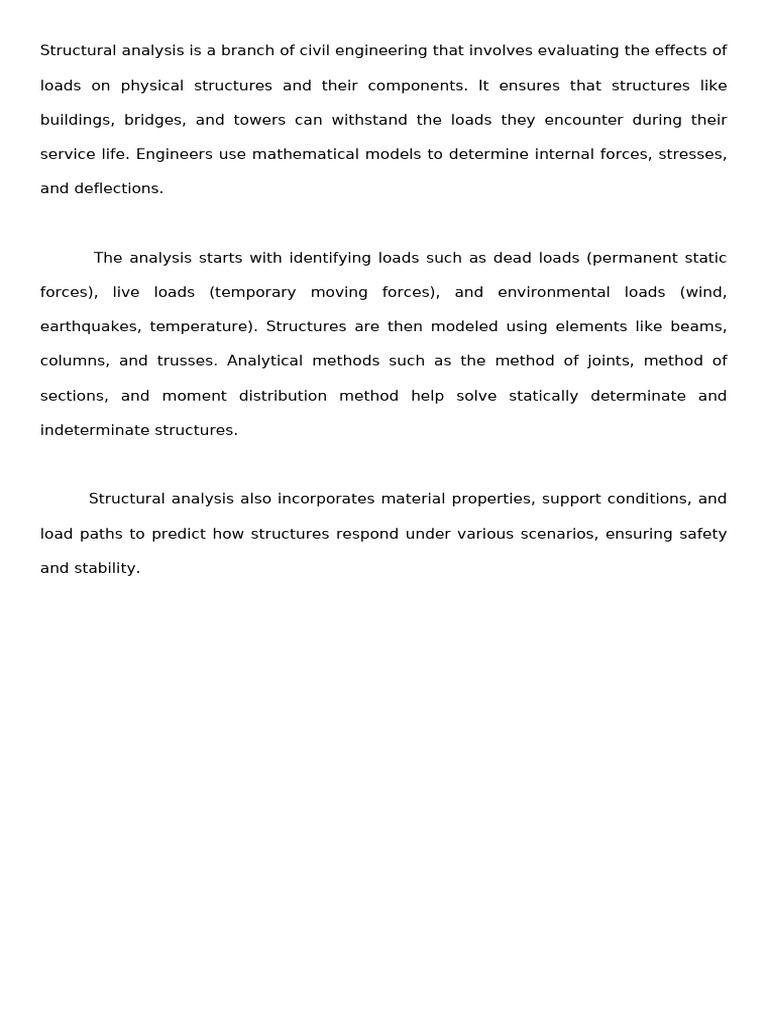 Structural Analysis | PDF