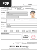 Sample Answer Sheets | PDF | Evaluation | University Of Cambridge