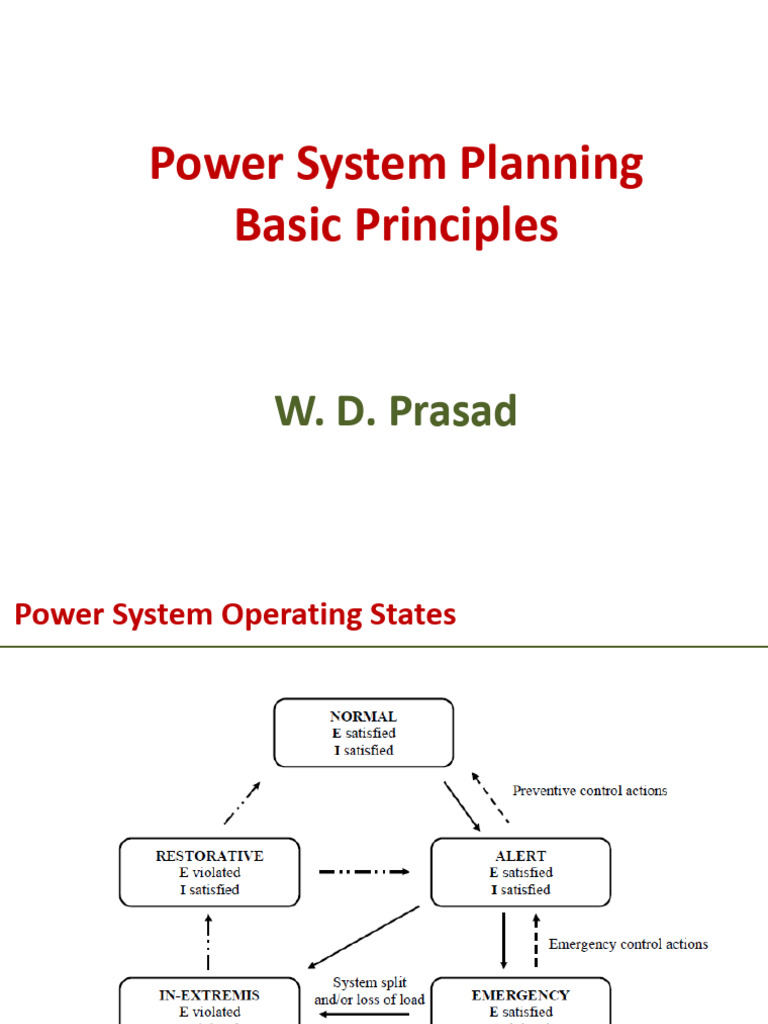Lecture 1 - Introduction To Power System Planning | PDF