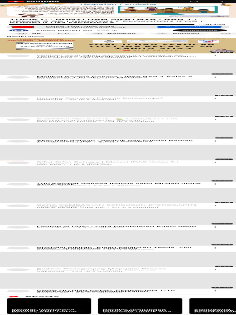 Topik C Bunyi Dan Sifatnya Bab 1 Kelas 5 SD Muatan Pelajaran Ipas Kurikulum Merdeka - Youtube | PDF