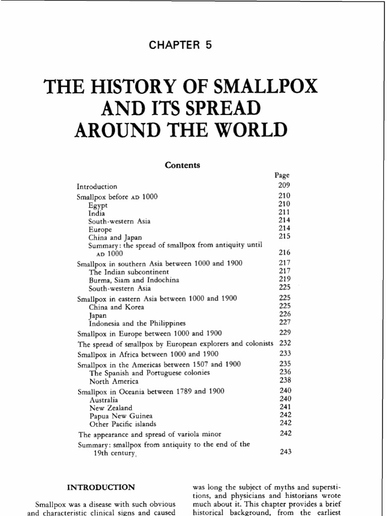 The History of Smallpox | PDF | Smallpox | Vaccination
