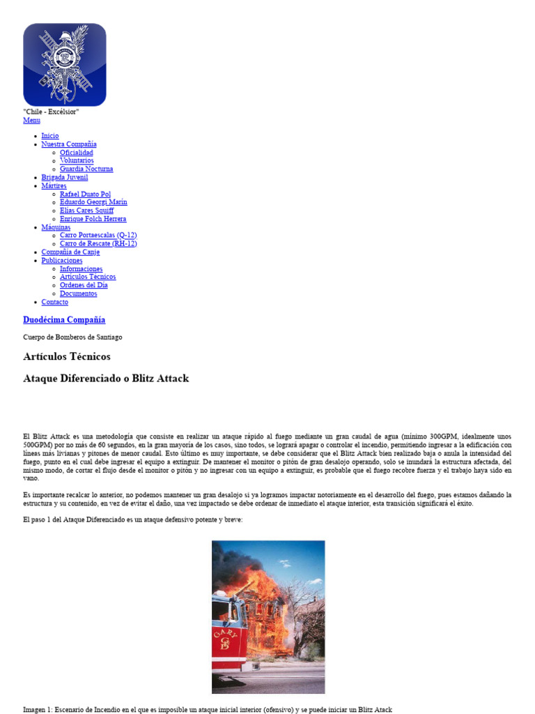 Blitz Attack: Estrategia Efectiva en Incendios | PDF | Combustión ...