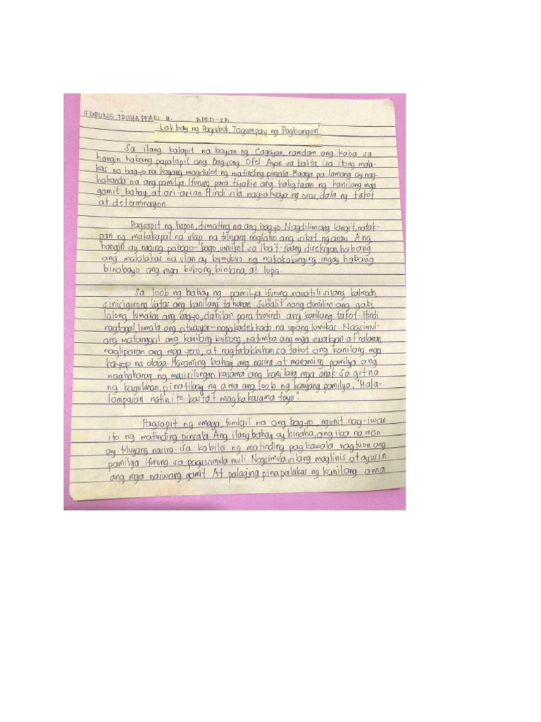 Ifurung Trisha Pearl Bped 2b | PDF