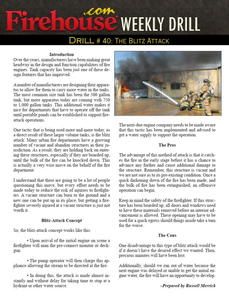 Blitz Attack | PDF | Tanks | Firefighter