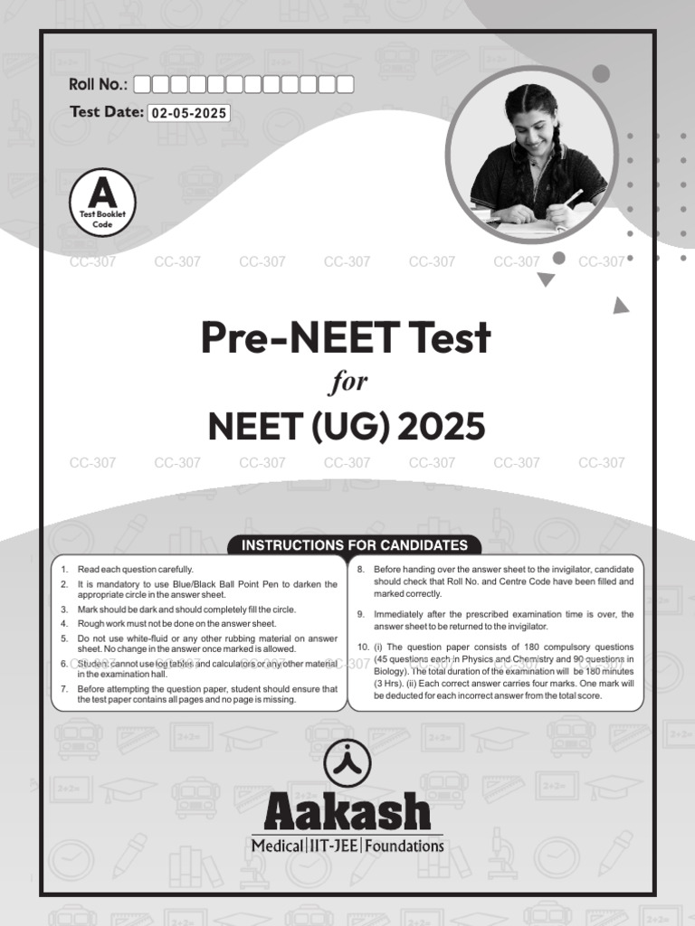 Pre Neet - Code-A - QP - 02-05-2025 | PDF | Chemical Equilibrium | Velocity