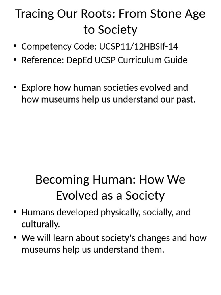 Tracing - Our - Roots - Presentation - THE NEOLITHIC REVOLUTION | PDF