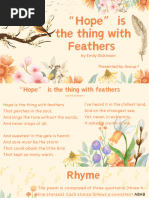 Full Poem Hope Is The Thing With Feathers | PDF