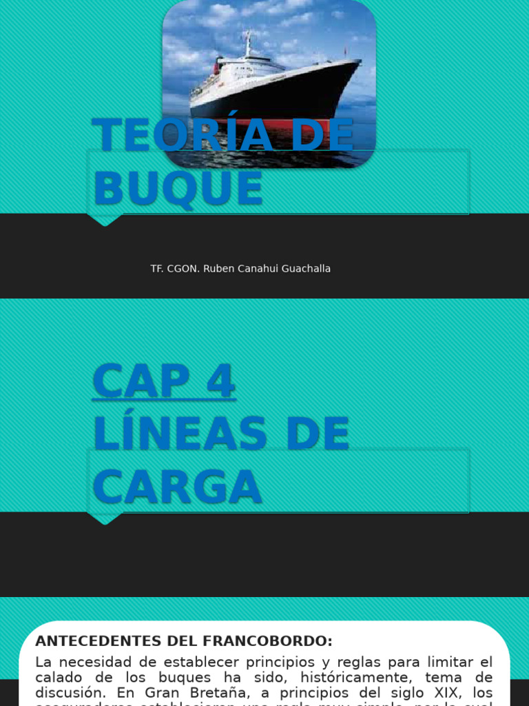 Cap 4 Líneas de Carga | PDF | Construcción naval | Embarcación