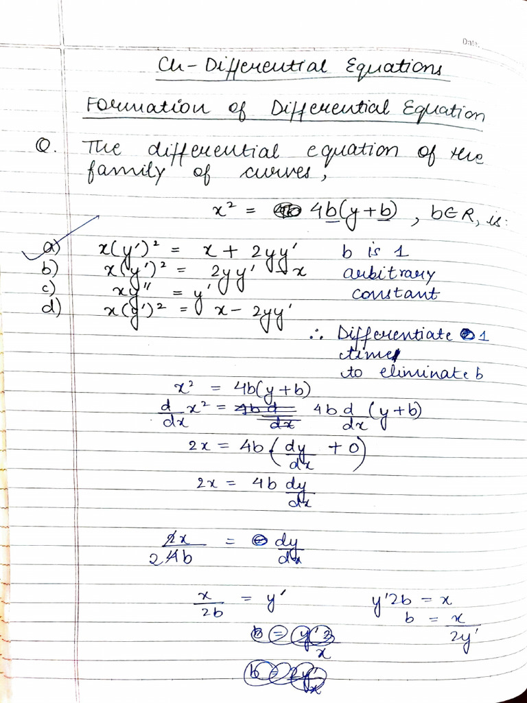 Differential Equations - Qs | PDF